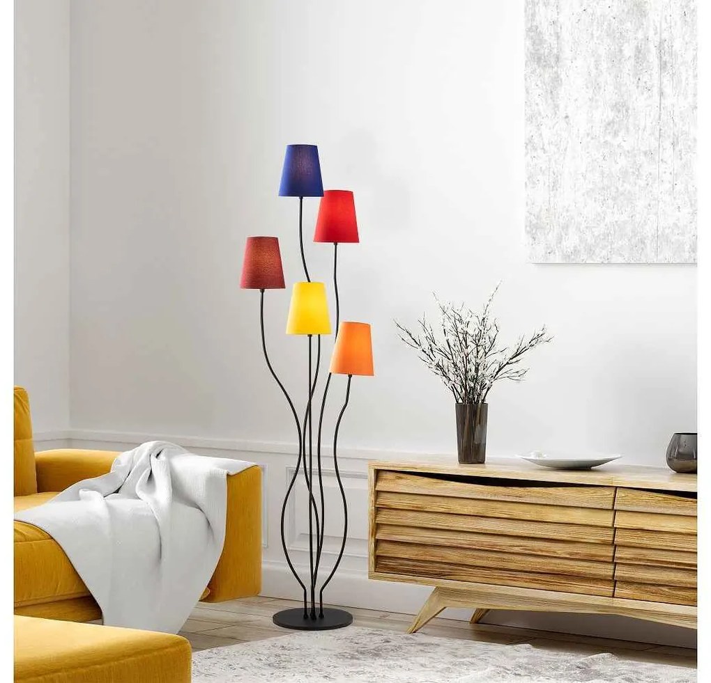 Designová stojanová lampa Daneil 160 cm vícebarevná