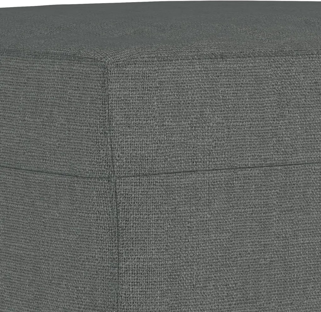 3dílná sedací souprava s poduškami tmavě šedá textil 3202127