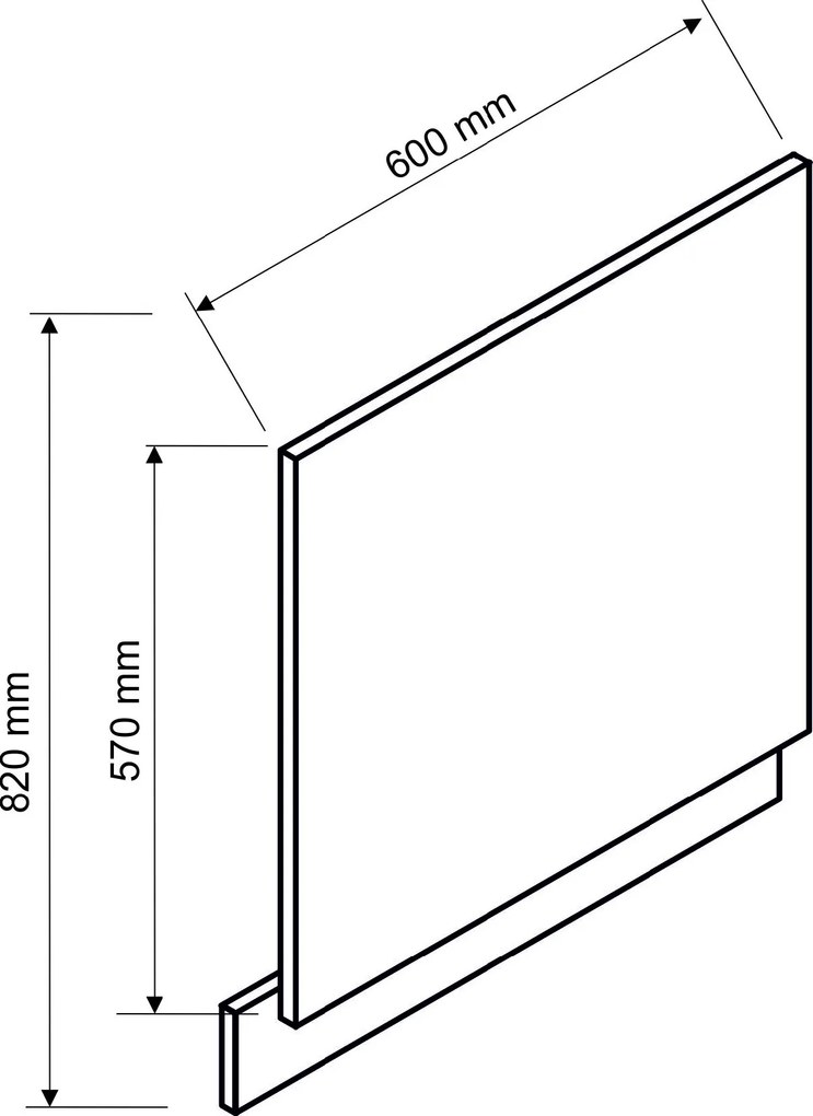 ALFASHOP NATÁLIA dolní světlá šedá 60x57 myčka