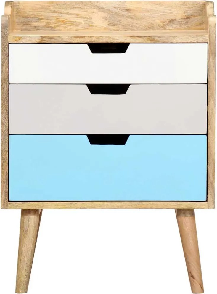 Noční stolek 47 x 35 x 63 cm masivní mangovníkové dřevo 286480