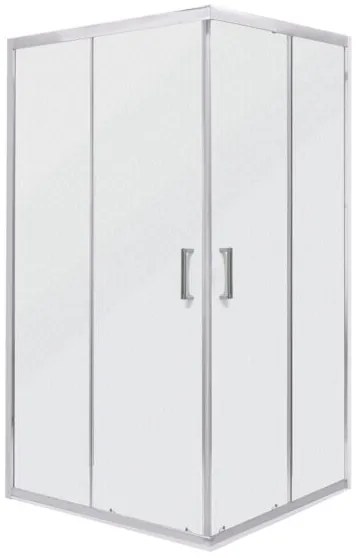 Novoterm Obdélníkový sprchový kout NV-Malibu SQ 90x70 chrom/textura - bez vaničky
