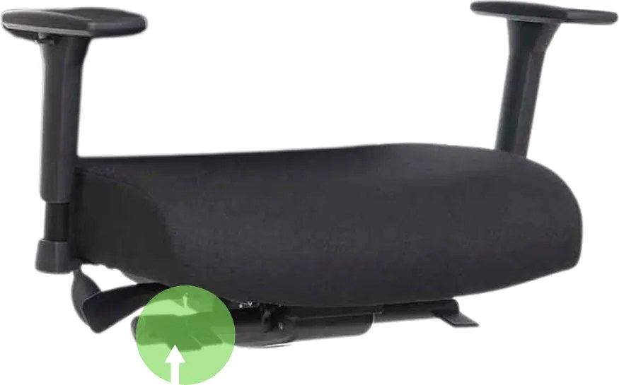 MERCURY Ergonomická kancelářská židle KASTOR - černá látka / nosnost 150 kg