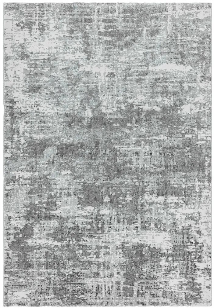 Šedý koberec Volter Abstract Silver Rozměry: 80x150 cm
