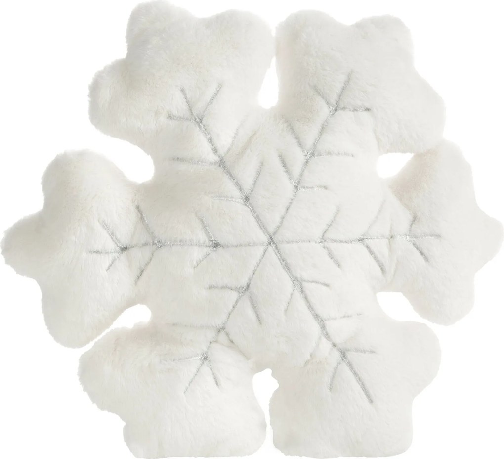 VÁNOČNÍ DEKORAČNÍ POLŠTÁŘ SNOWFLAKE1 41X45 CM KRÉMOVÝ