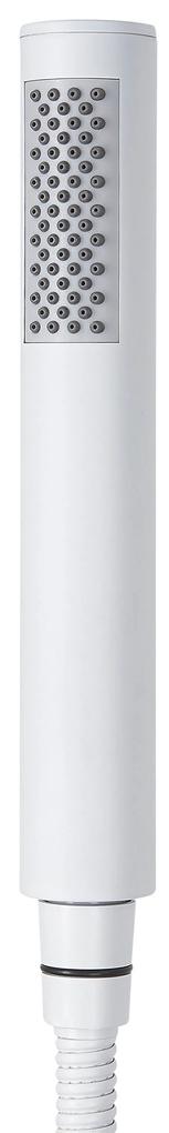 Volně stojící koupelnová baterie bílá VICTORIA Beliani