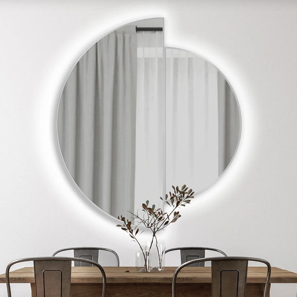 Zrcadlo Naseo Silver LED Rozměr: 110 x 120 cm