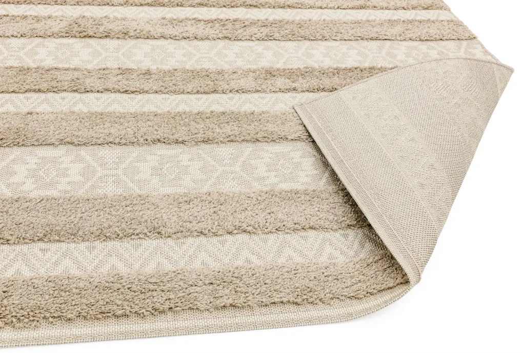Tribeca Design Kusový koberec Mola Natural/Cream Stripe Rozměry: 80x150 cm