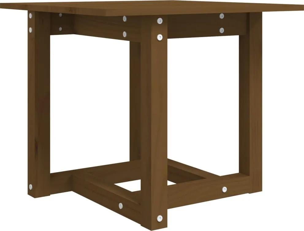 vidaXL Konferenční stolek 50 x 50 x 45 cm masivní borové dřevo [822175] Barva: Bílá