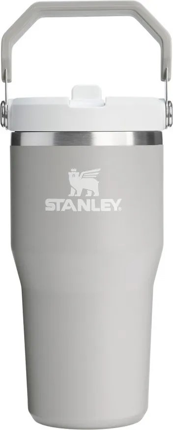 Světle šedá termoska z nerezové oceli 600 ml IceFlow™ Flip Straw 2.0 Tumbler Ash – Stanley