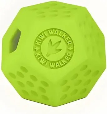 Kiwi Walker DODECABALL MINI zelená / Gumová hračka pro psy / s otvorem