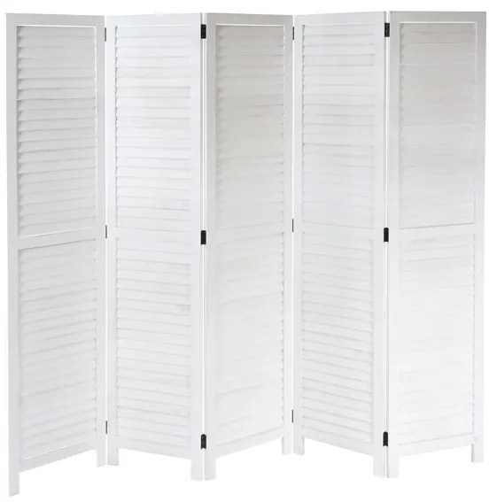 Paraván Shabby vintage C30 - 170 x 205 cm - Bílá