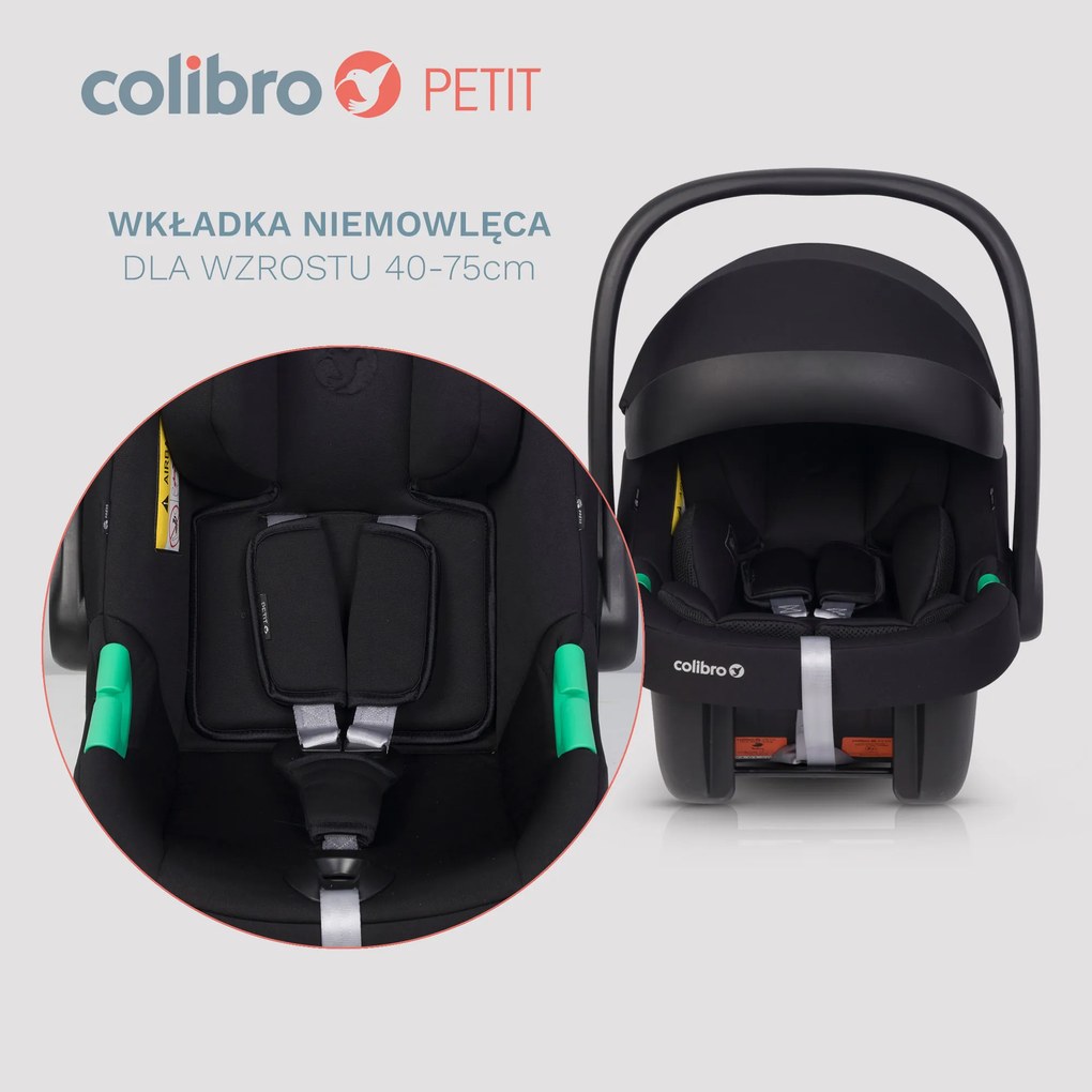 Autosedačka Colibro Petit I-Size 40 - 87 cm Onyx