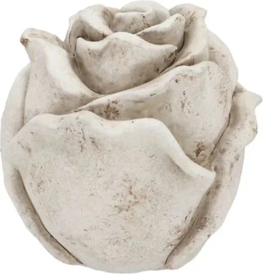 Cementová antik dekorace růže Saint antique Rose S - 9*9*8 cm