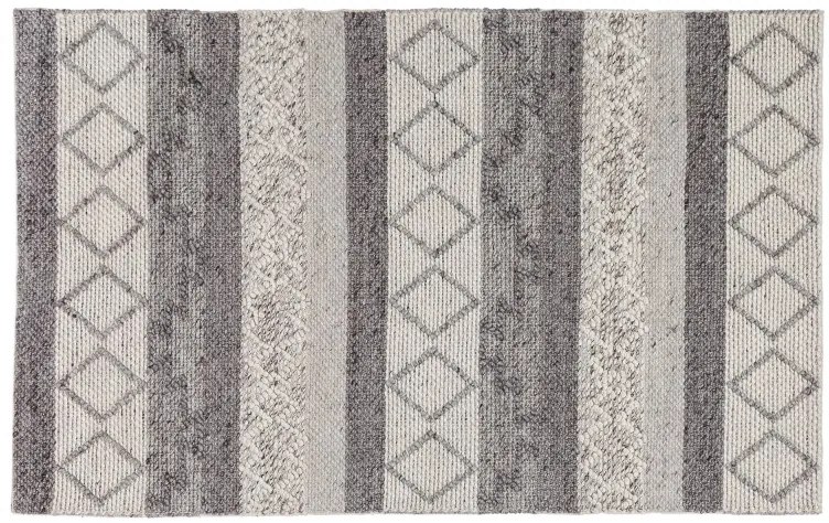 Světle šedý koberec Yarn 240x160 cm