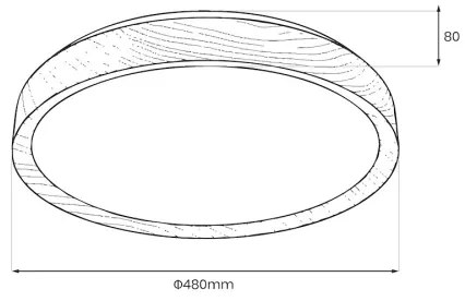 LED Stropní svítidlo ORINOKO LED/36W/230V pr. 48 cm béžová