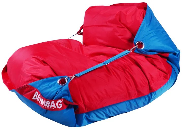 Beanbag Sedací vak 189x140 duo turquoise - cherry