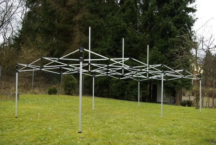 GARTHEN zahradní párty stan nůžkový PROFI 3 x 6 m béžová