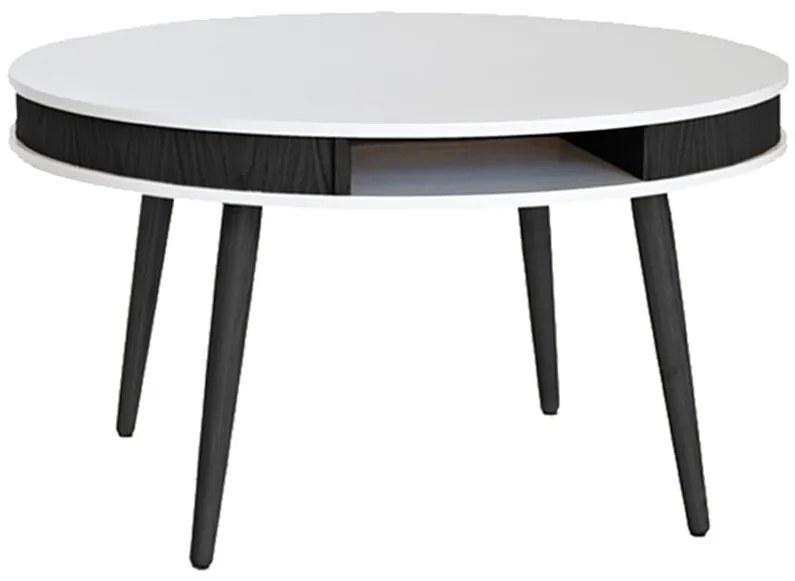 Černo-bílý konferenční stolek RGE Hugo