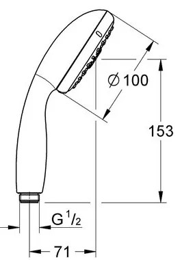 Grohe Tempesta New Ruční sprcha, 4jet, chrom 28421002