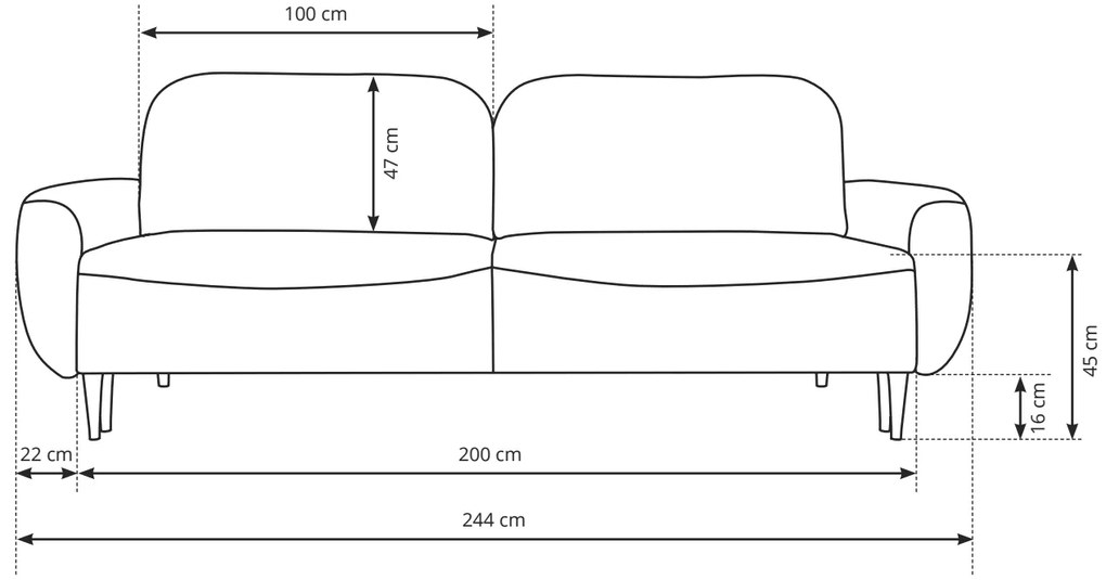 Pohovka BOHO Vyberte barvu látky: element 10