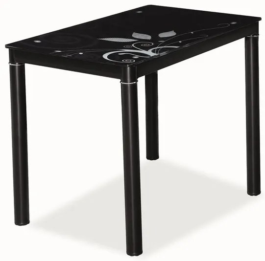 Casarredo Jídelní stůl DAMAR 80x60 černý