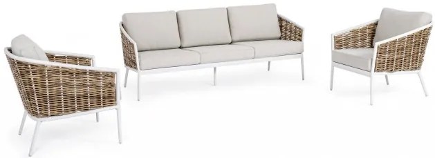 BIZZOTTO zahradní set pohovky a křesel MARIBELA bílý 0663169