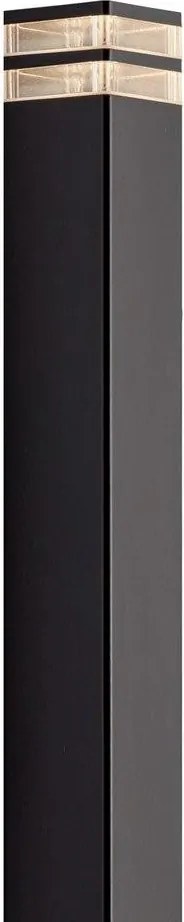 NOR 45348003 Venkovní sloupkové svítidlo Elm 1x40W E27 černá čirá - NORDLUX