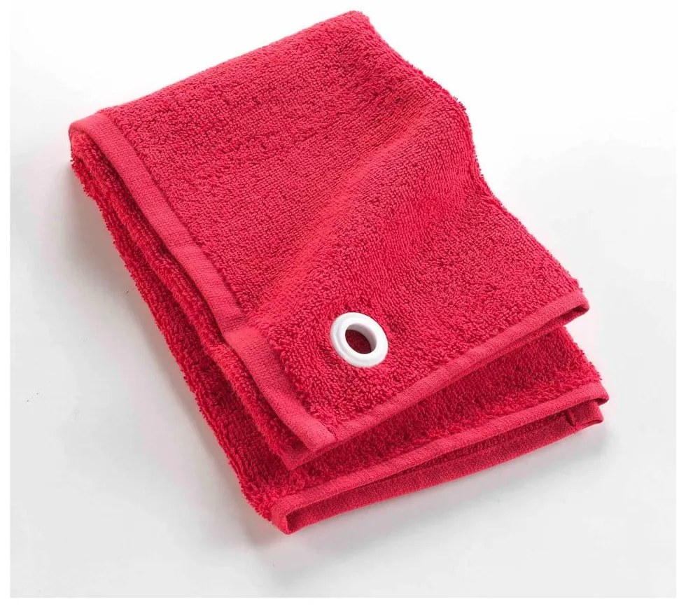 Červený froté bavlněný ručník 50x50 cm Cuistot – douceur d'intérieur