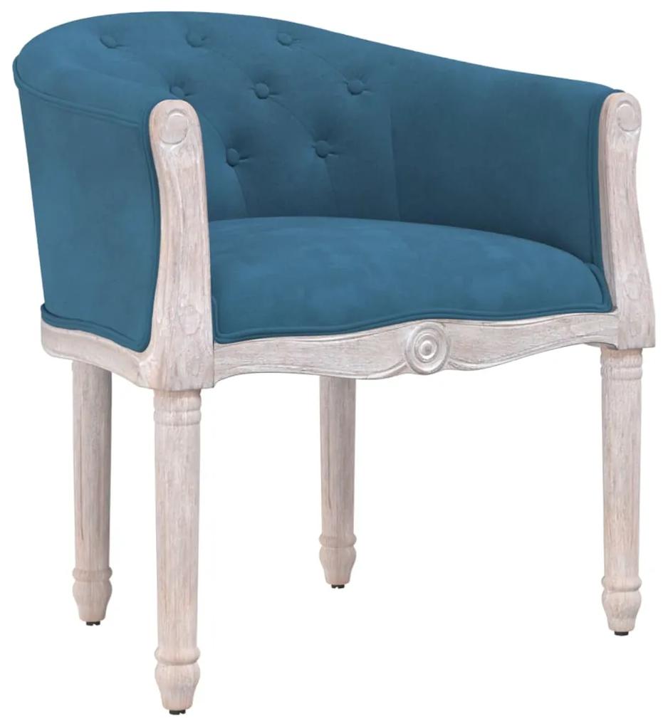 Jídelní židle modrá samet - Default Title