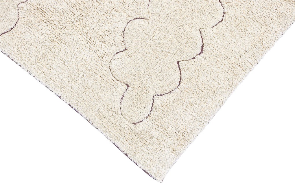 Pratelný koberec cloudio 140 x 200 cm béžový MUZZA