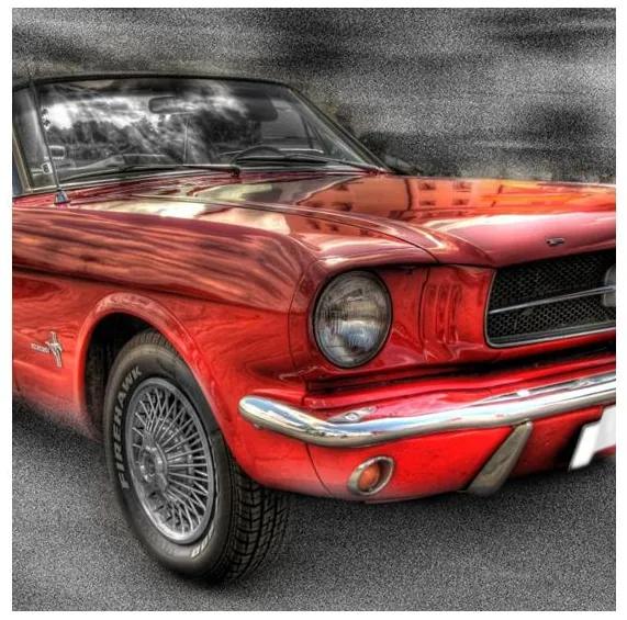 Obraz krásného červeného auta (30x30 cm), 40 dalších rozměrů