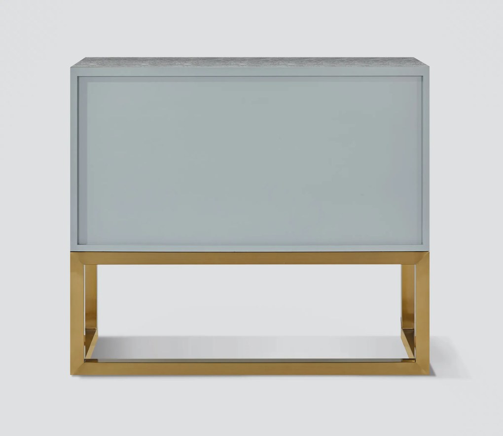 Komoda Stilig ST363 100 cm šampaňská/zlatá