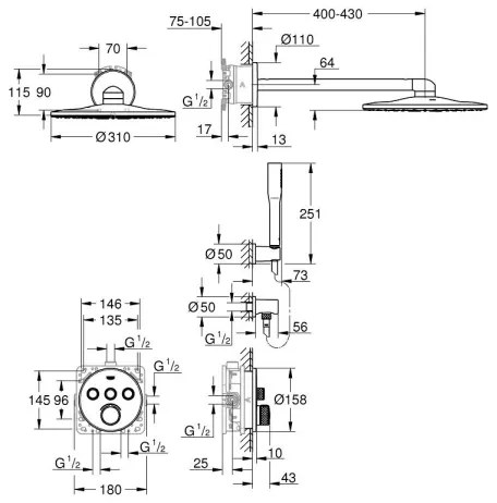 GROHE 34709000 - Sprchový set SMARTCONTROL Perfect lesklý chrom