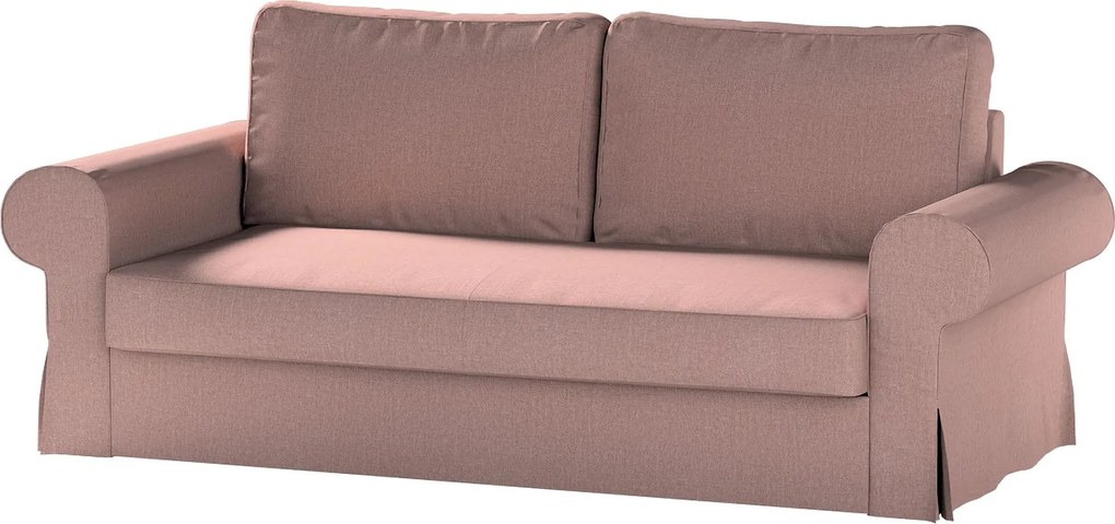 Potah na pohovku IKEA Backabro,  3-místná, rozkládací barva růžová látka pletený vzor