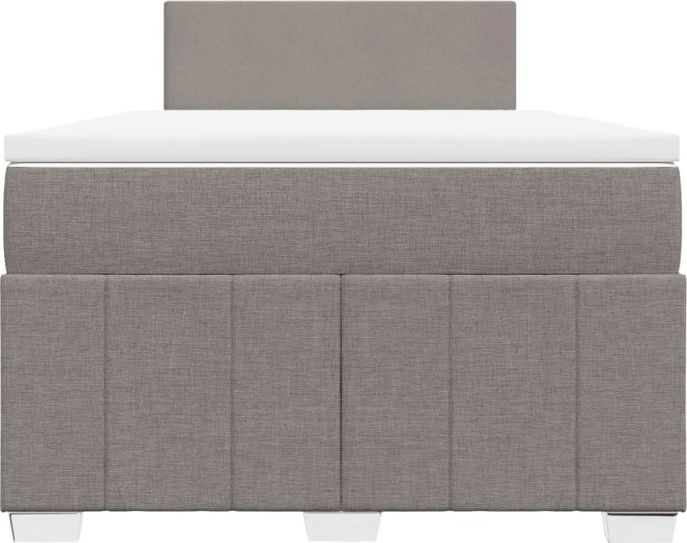 Box spring postel s matrací taupe 120x190 cm textil 3287004