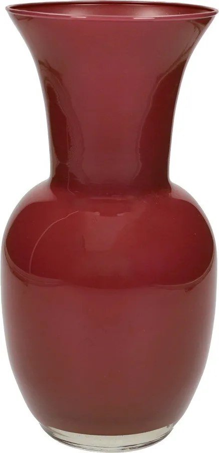 Červená skleněná váza (výška 26 cm) – Brandani
