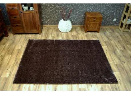 Kusový koberec SHAGGY VERONA hnědý velikost 133x190 cm | krásné koberce cz