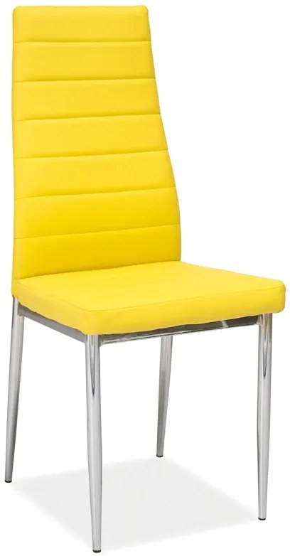 Jídelní čalouněná židle H-261 žlutá