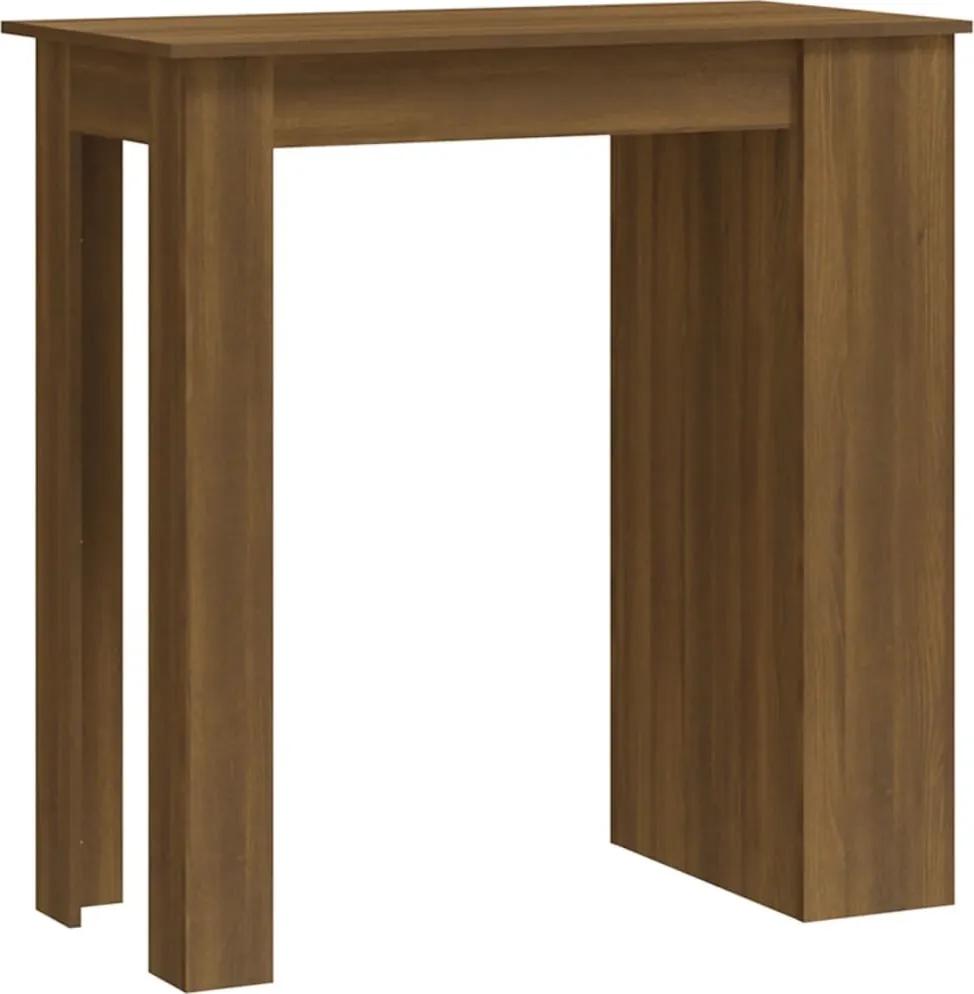 vidaXL Barový stůl s úložným regálem 102x50x103,5 cm kompozit [812968] Barva: šedá sonoma