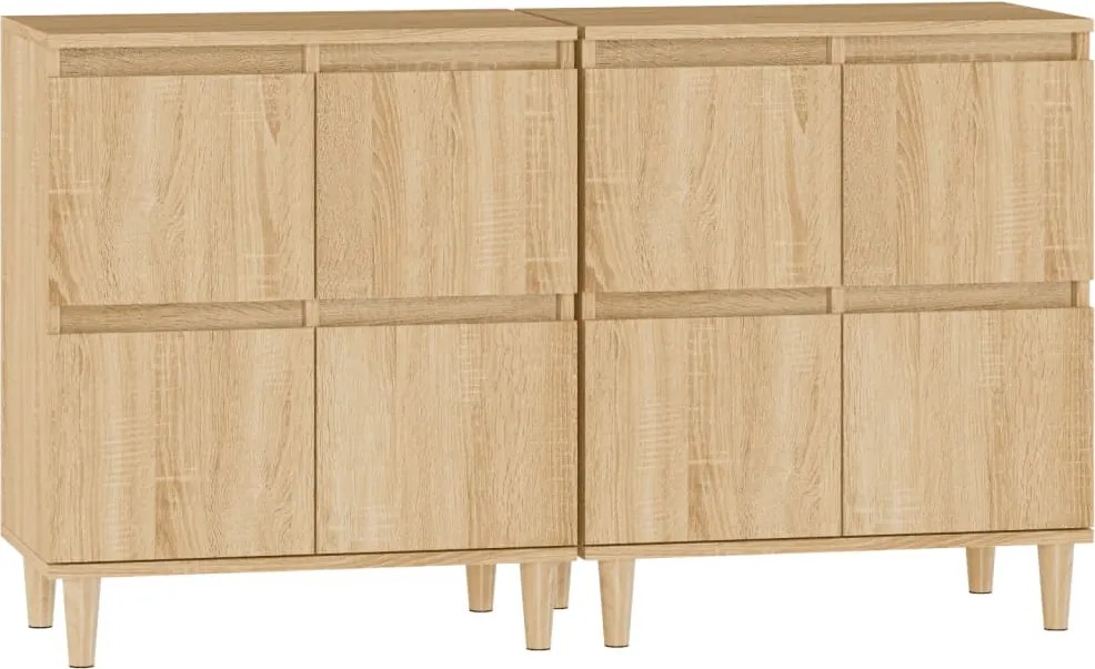 Příborníky 2 ks dub sonoma 60 x 35 x 70 cm kompozitní dřevo 3185754
