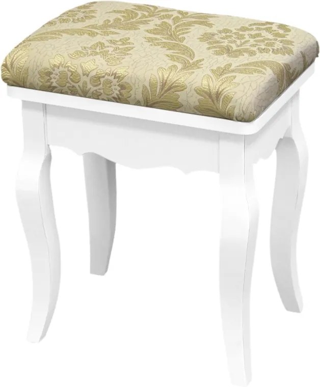 Čalouněná stolička - taburet Klasic Gold 