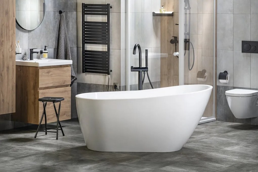 Aqualine Aqualine, TISA volně stojící vana 150x75 cm, bílá, E1575