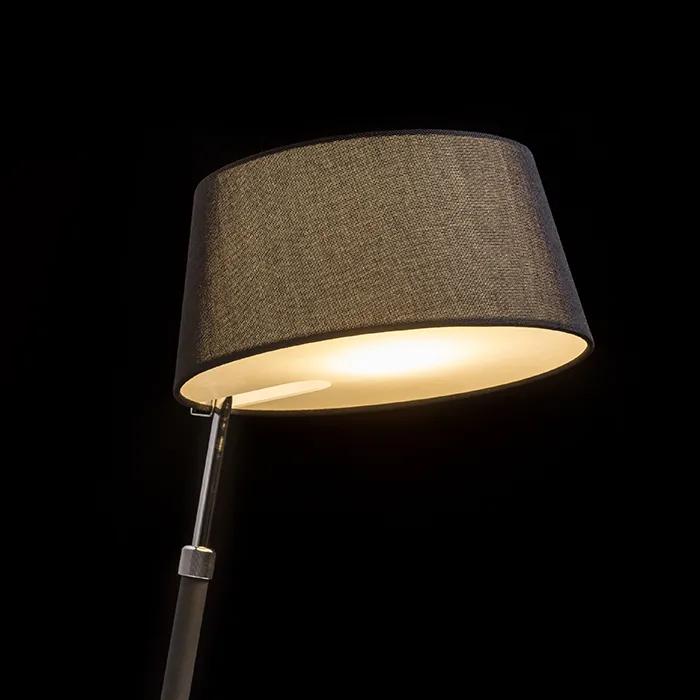 RENDL R12486 RITZY stolní lampa, dekorativní černá chrom
