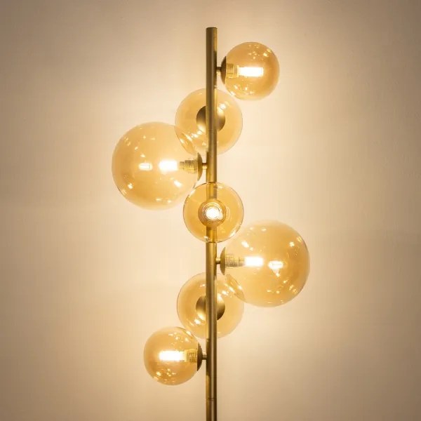 Brilagi - LED Stojací lampa MILLA 7xG9/3W/230V zlatá