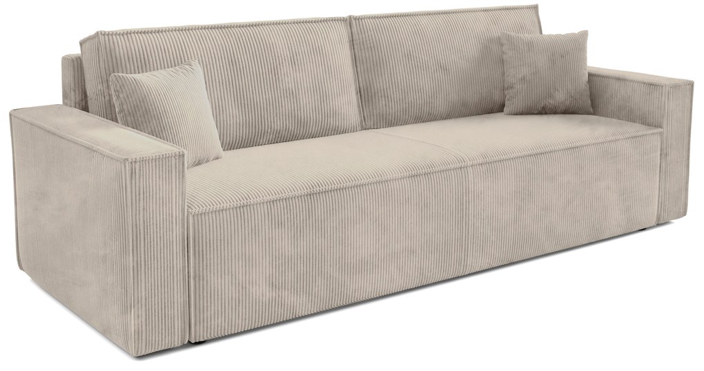 Eka Pohovka BASIC, 240 cm Barva látky: POSO 55 (Světlá šedá)