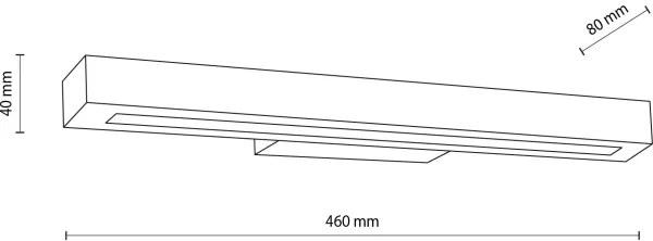 LED Nástěnné svítidlo TEO LED/8W/230V 3000K borovice