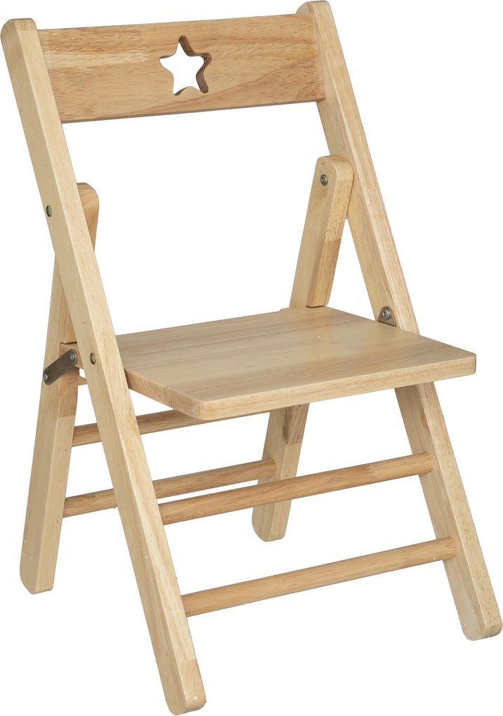 Dřevěná dětská židle STAR, hnědé