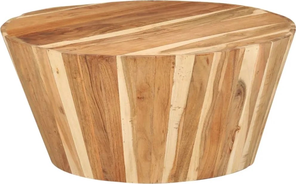 Konferenční stolek Ø 65 x 31 cm masivní akáciové dřevo 328302
