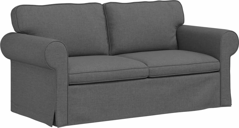 Set pohovek 2 ks Tmavě šedá textil 3407531