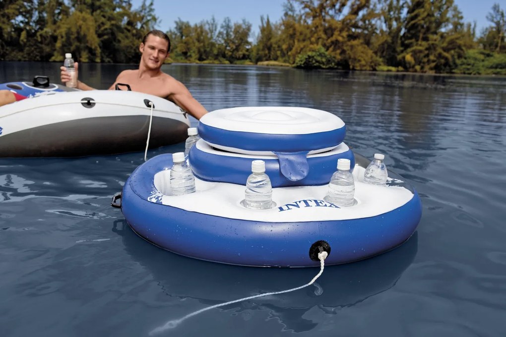 Plovoucí lednička do bazénu INTEX 56822 s průměrem 89 cm pro letní oslavy a relaxaci